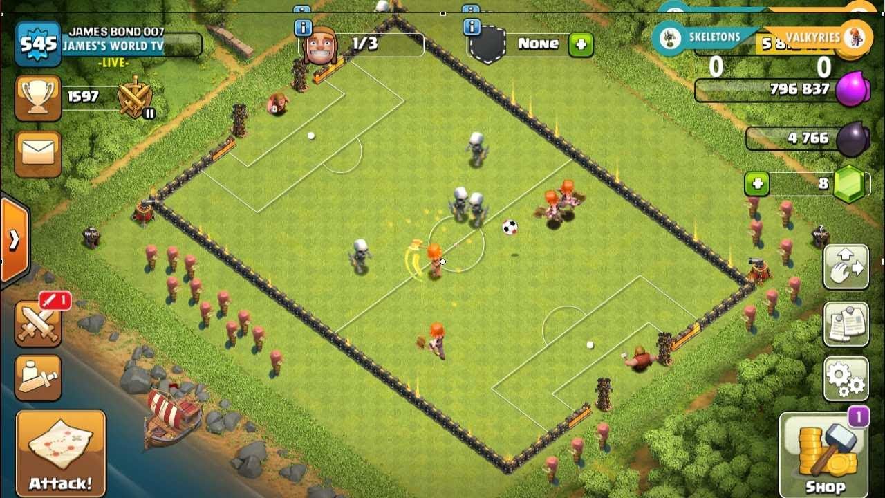 Clash of Clans Animation Soccer, football also Beşiktaş JK - YouTube