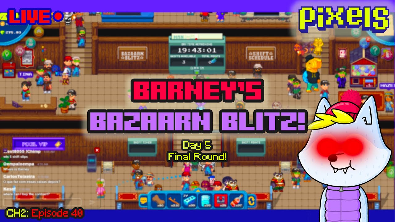 Live: Last push on Bazaarn Blitz gaming day 5| Pixels online - YouTube