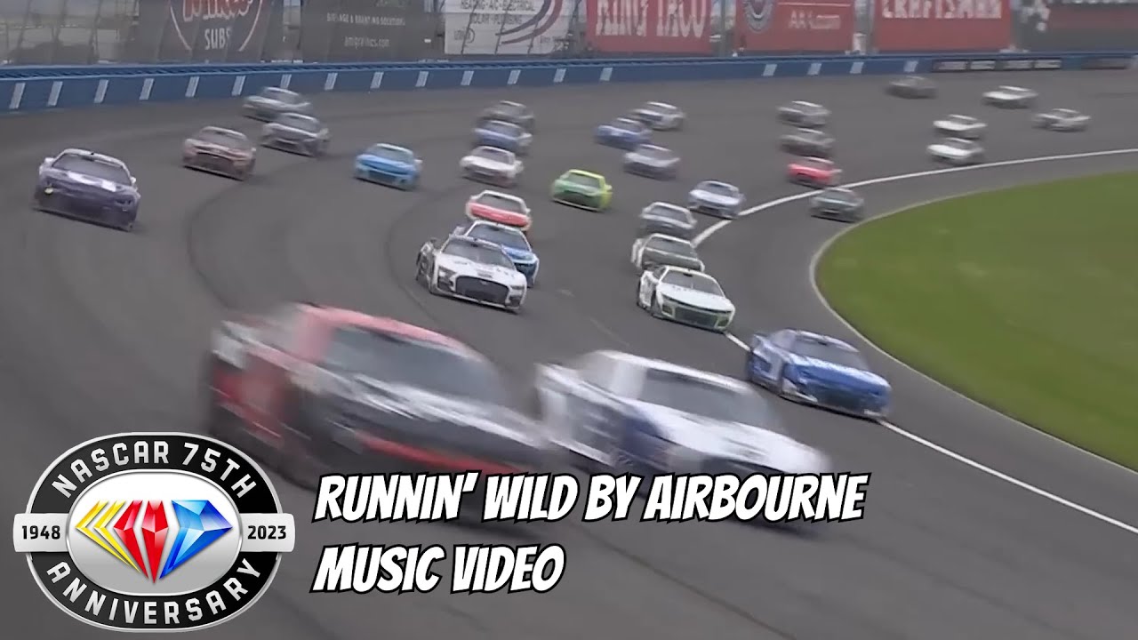 NASCAR Music Video - Runnin' Wild by Airbourne (75th Anniversary ...