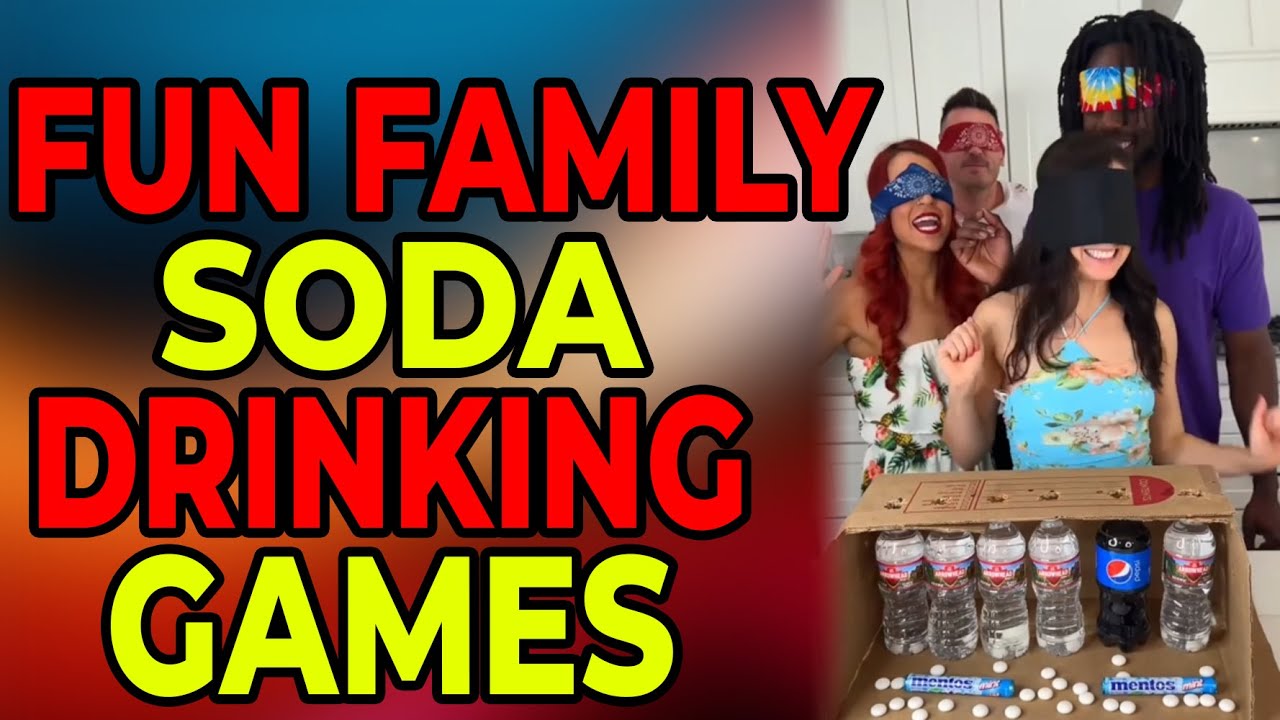 Fun Family Soda Drinking Games - YouTube