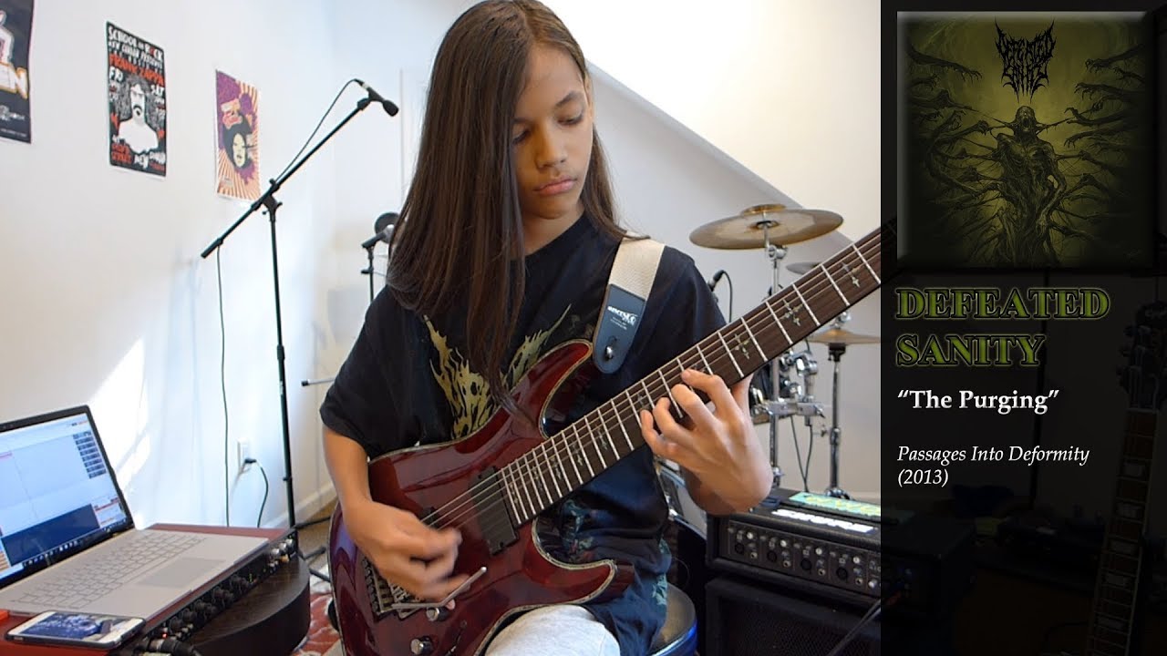 DEFEATED SANITY - "The Purging" Guitar Cover (w/ tab) - YouTube