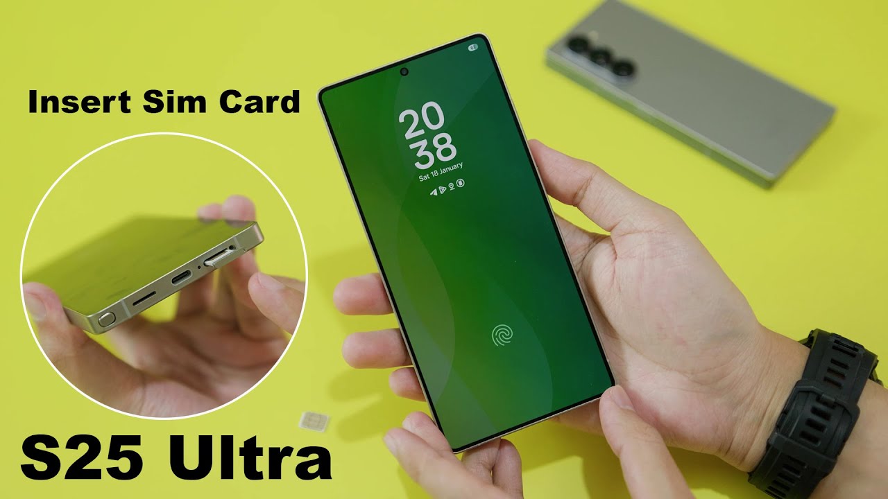 How to Insert Sim Card on Samsung Galaxy S25 Ultra - YouTube