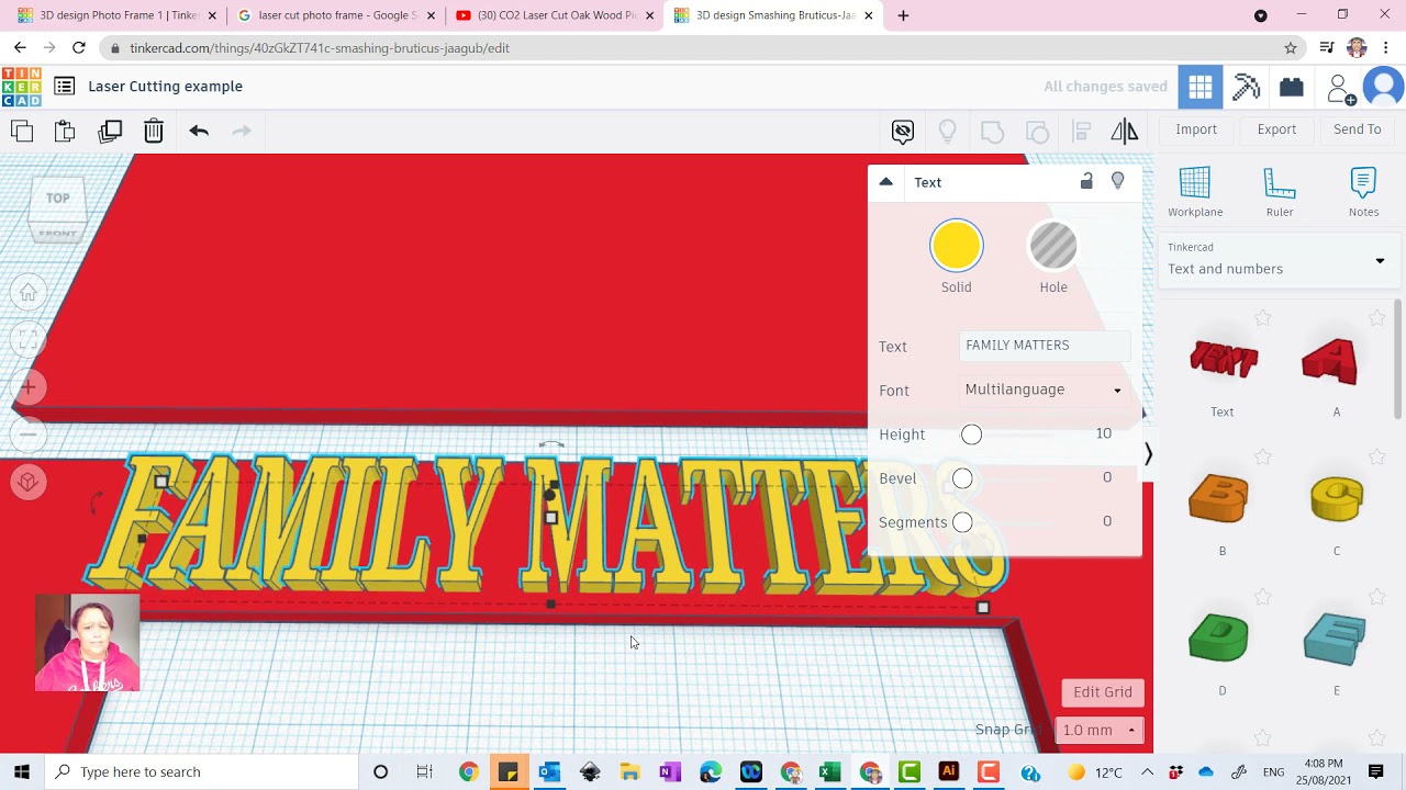 How to do a basic laser cutting design in Tinkercad - YouTube