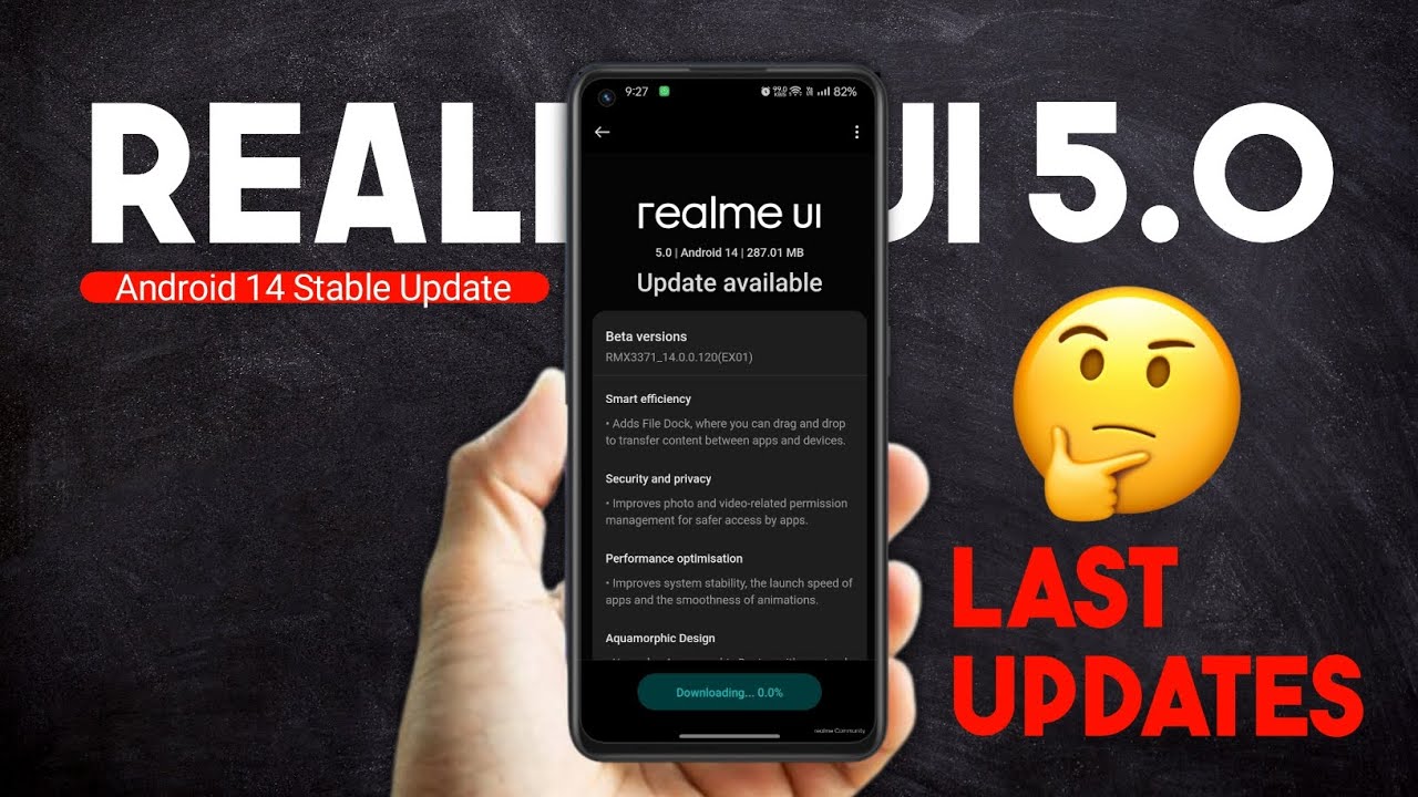 Last Update 😭 Realme UI 5.0 Android 14 stable update official release ...