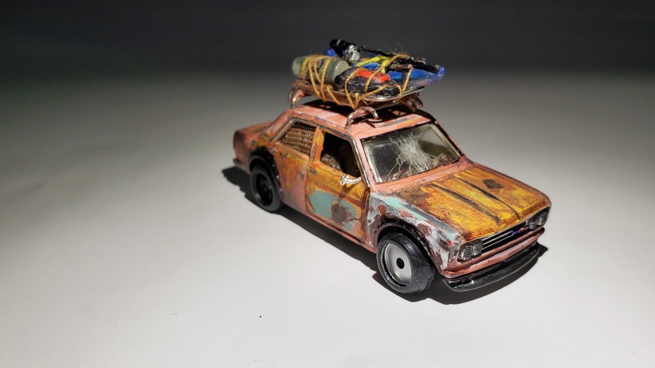 datsun 510 hotwheels rusty custom - YouTube