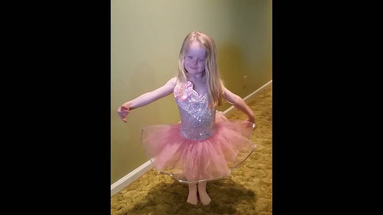 Trying on tutu - YouTube