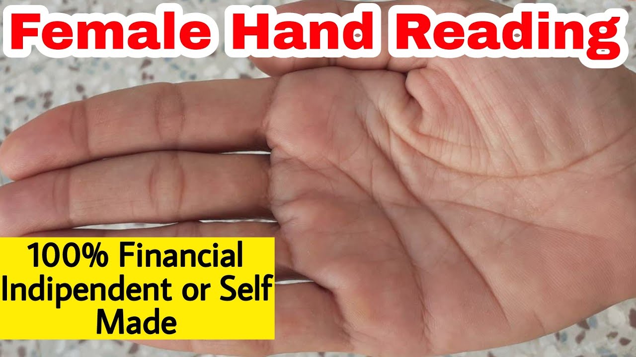 female hand reading !! 100% financial indipendent or self made बनाती है ...