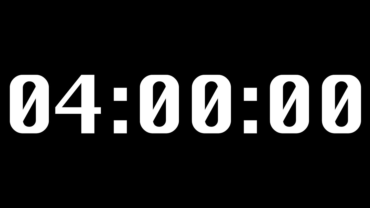 4 Hour Stopwatch - YouTube
