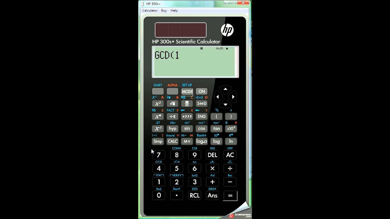 Calculatrice HP 300S+ pour le collège (émulateur gratuit - TNI) - YouTube