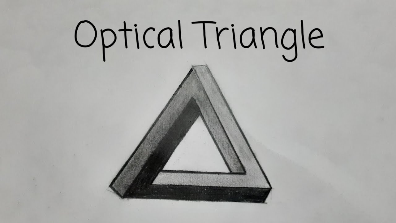 Optical Illusion Triangle | 3D Triangle | Art in Heart - YouTube
