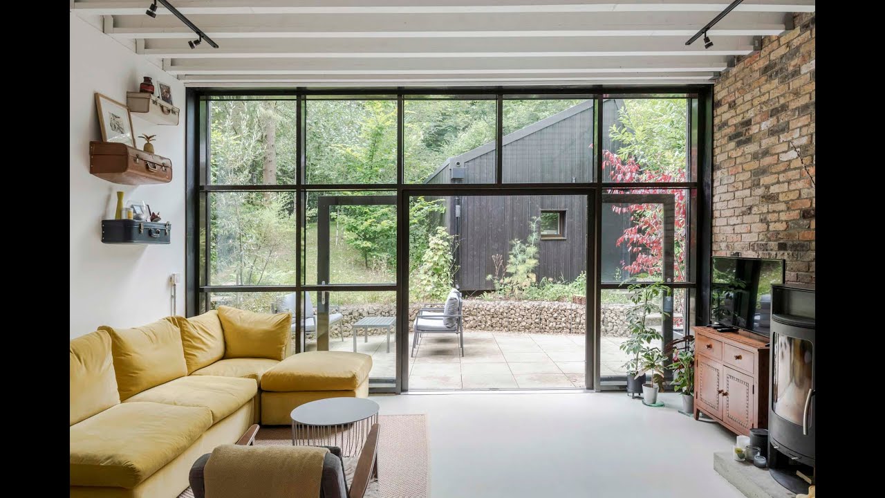 Secluded modern home with an artists studio - YouTube