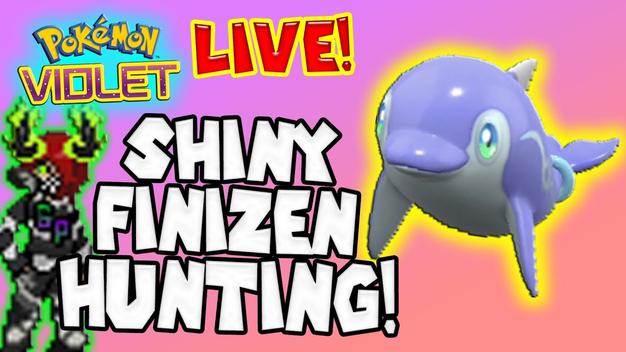 🔴 Shiny Finizen Hunting! Pokemon Violet! (2022) {RoadTo9K} - YouTube