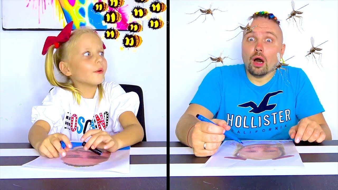 Alice and Dad Play Fun Photo Challenge / Compilation of Best Kids ...
