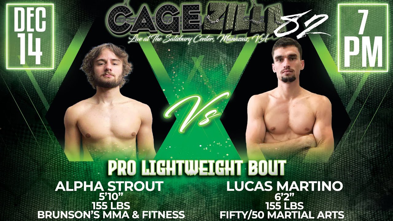 CageZilla 82 - Alpha Strout vs Lucas Martino - YouTube