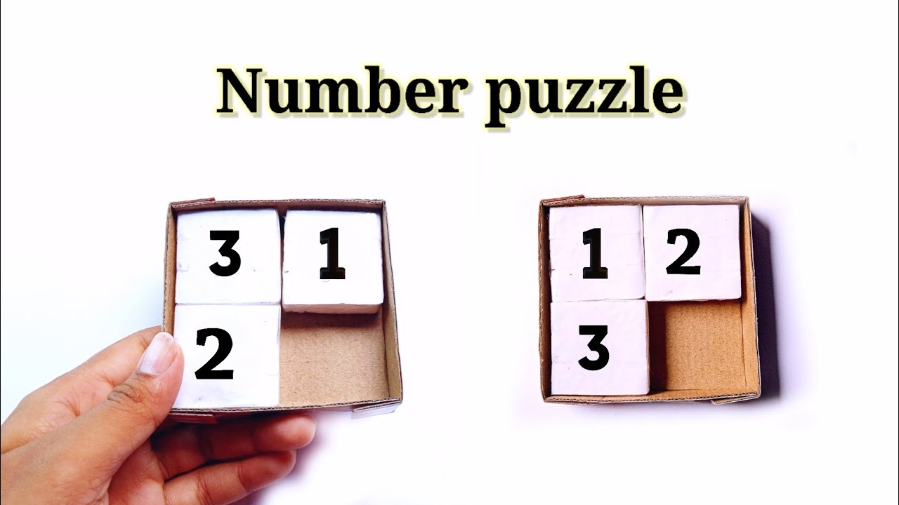 Easy paper 🎮 game | number puzzle | number sliding puzzle | paper game ...