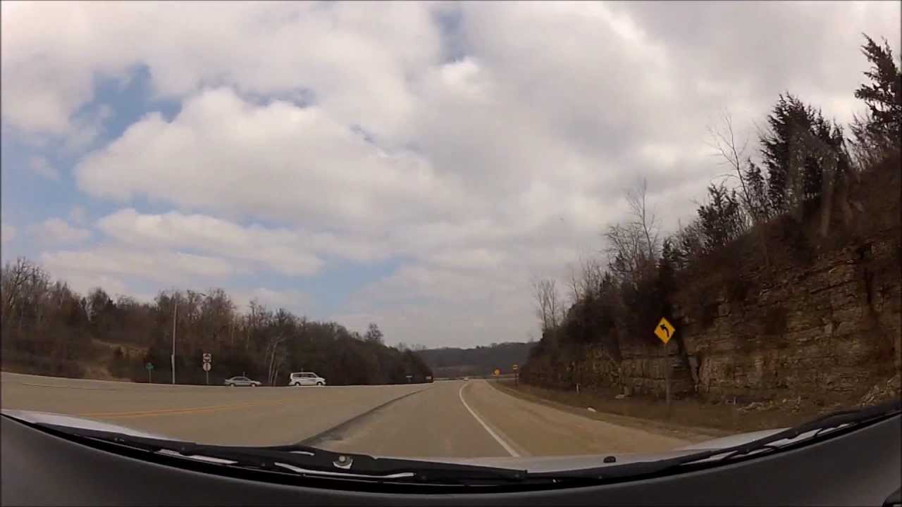 Osborne, Iowa to Yellow River State Forest. Scenic Drive Lapse - YouTube