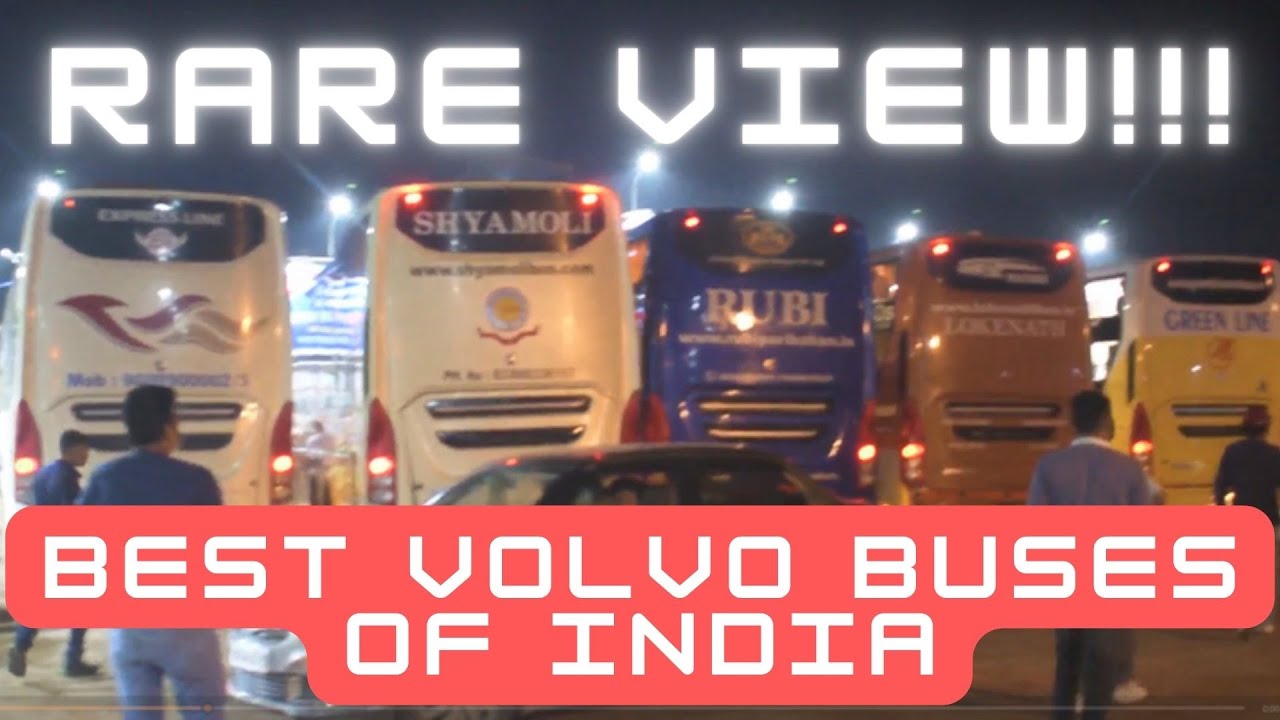 BEST VOLVO BUSES OF INDIA PARKED (Rare View) - YouTube