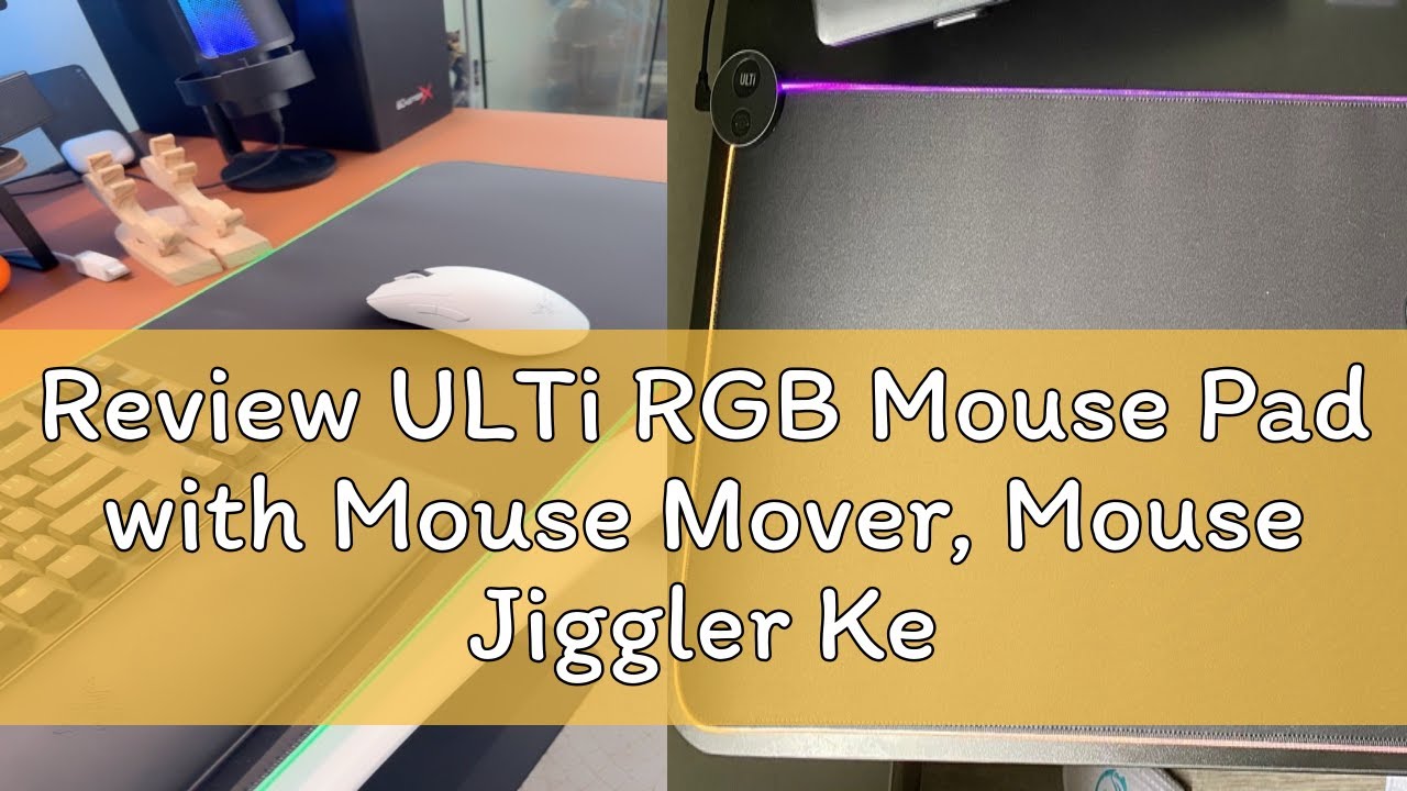 Review ULTi RGB Mouse Pad with Mouse Mover, Mouse Jiggler Keeps PC ...