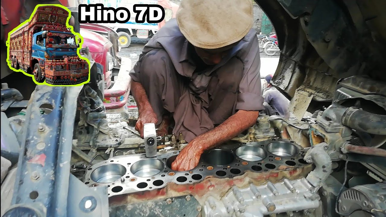 Hino 7D engine new ring pistons and sleap fitting | hino diesal engine ...