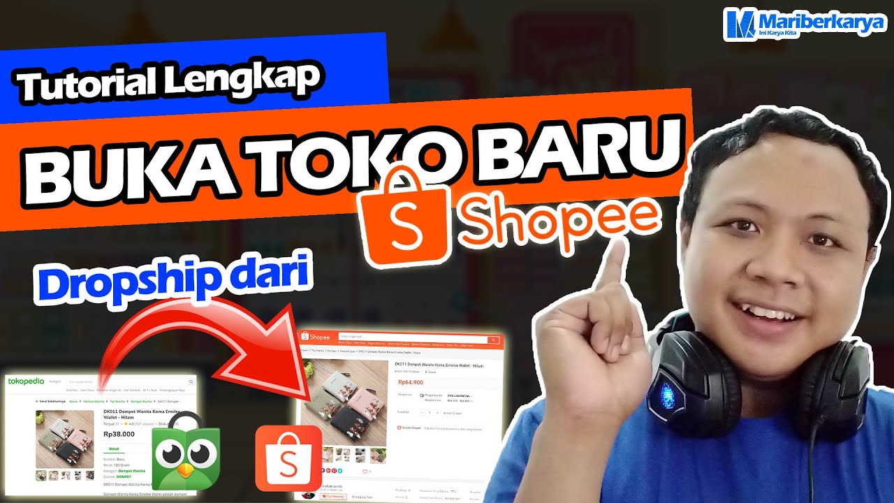Cara Buka Toko Di SHOPEE Sebagai Dropshipper | Cara Dropship dari ...