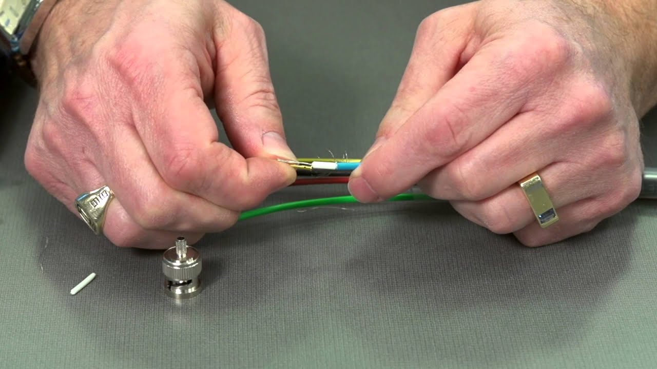 Crimping BNC mHR to RGBHV - YouTube