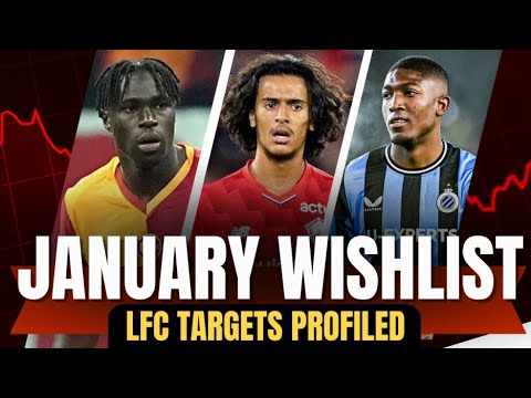 Liverpool's January Transfer Wishlist - Stats Profiling and Analysis ...