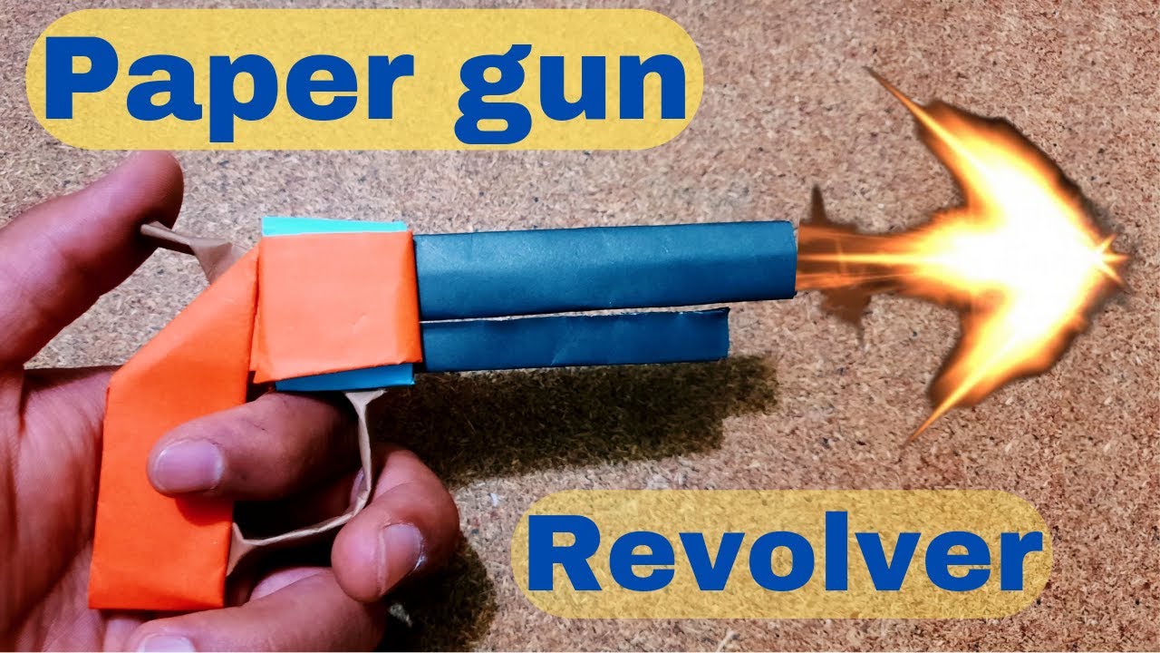 How To Make Origami Gun For Beginners _ Step by step - YouTube