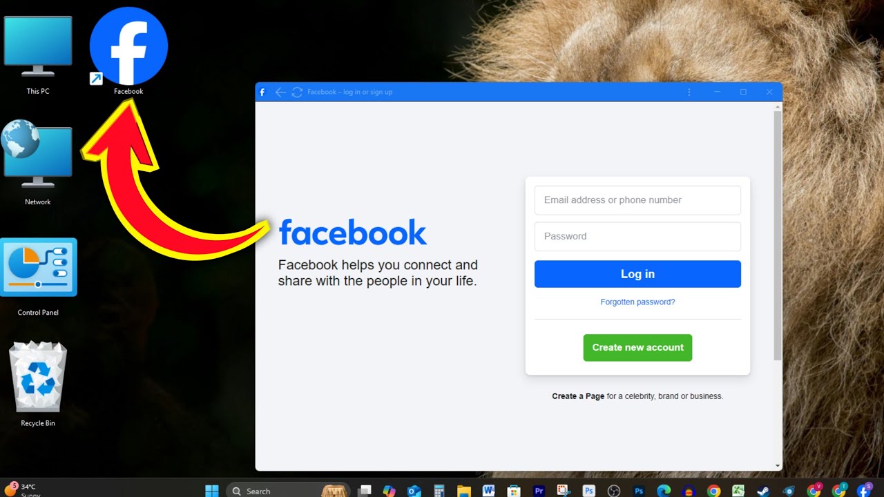 pc & laptop me facebook kaise download kare | how to install facebook ...