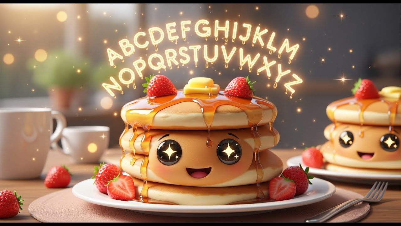 Learn A to Z with Pancakes and Syrup | Nursery Rhyme Song for Kids ...