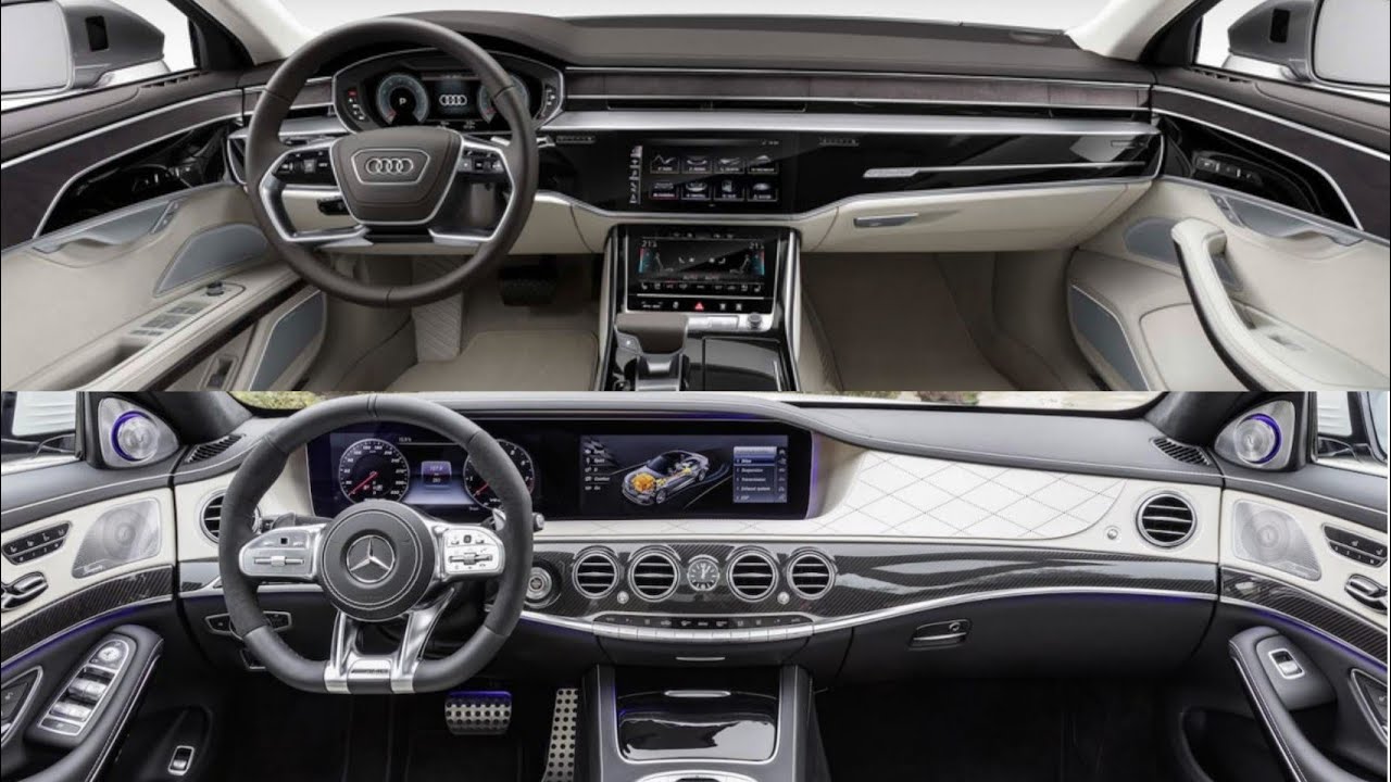 2019 Audi A8 L VS Mercedes AMG S 63 - Interior Design - YouTube
