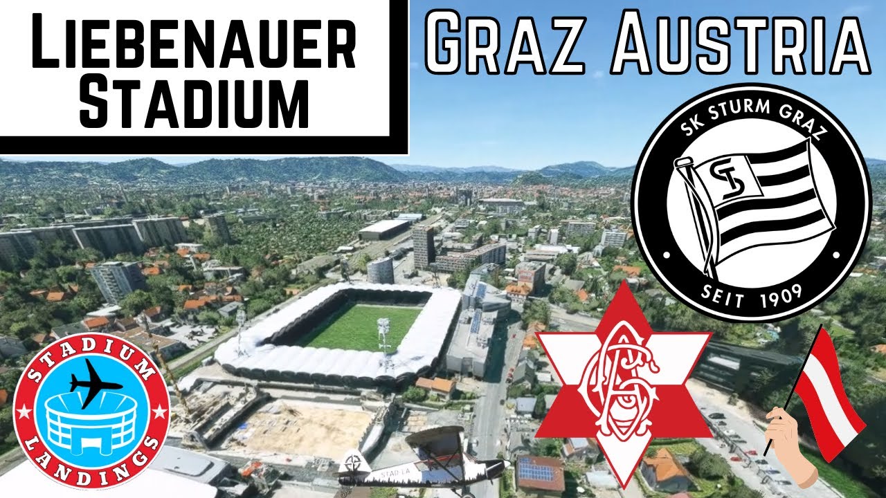 Liebenauer Stadium - Microsoft Flight Simulator STADIUM LANDING! - YouTube