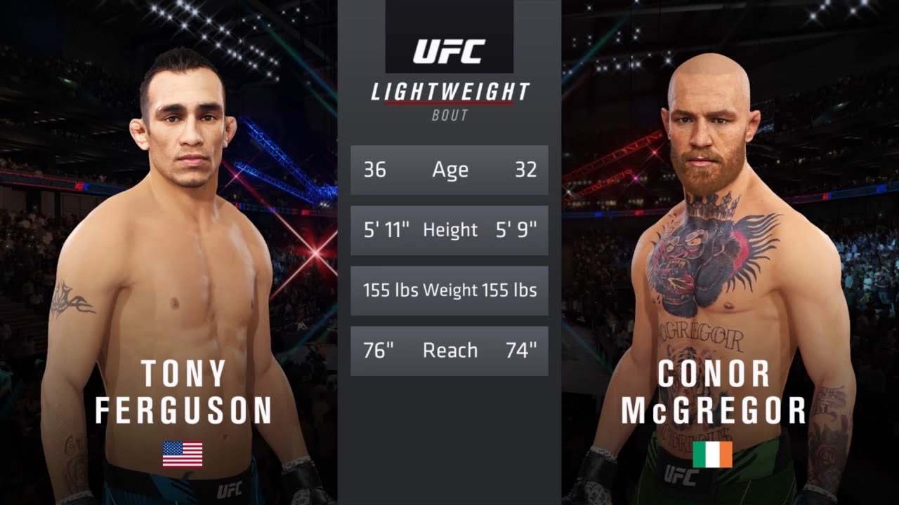 Tony Ferguson Vs Conor Mcgregor - UFC 4 Full Fight - YouTube