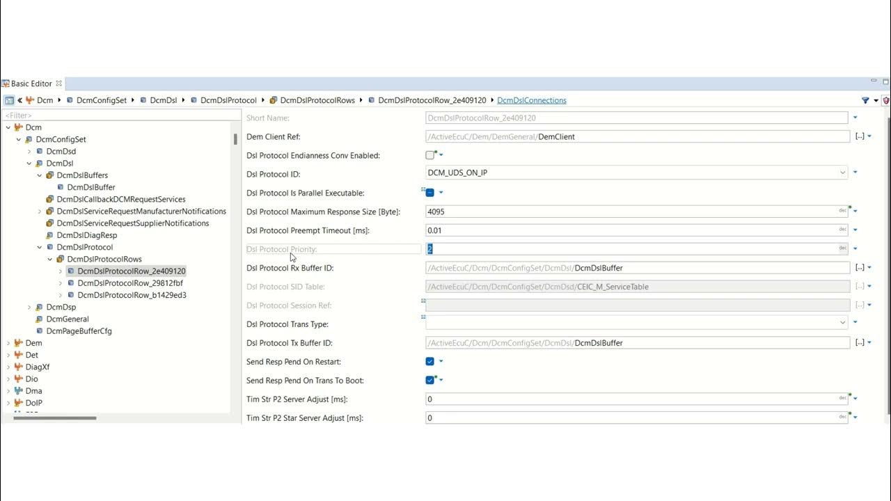 Autosar DCM(Diagnostic Communication Manager) Module Configurations ...