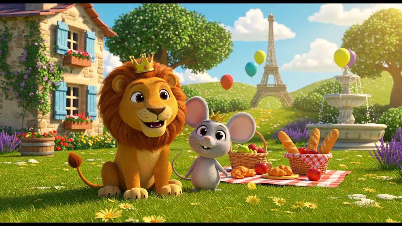 🇫🇷🎥 Le Lion et la Souris | Chanson pour Enfants en Français ...