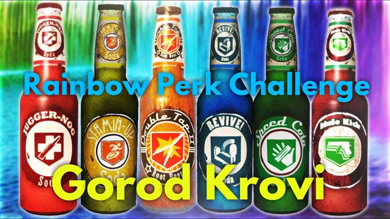 Rainbow Perk Challenge on Gorod Krovi (Black Ops 3 Zombies) - YouTube