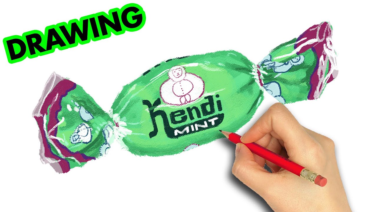 how to draw Kendi Mint | Art Therapy - YouTube