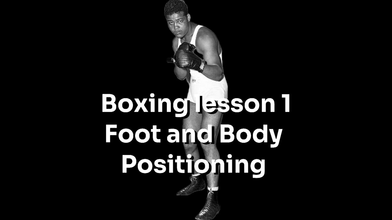 Boxing foot and body positioning. Lesson 1 - YouTube