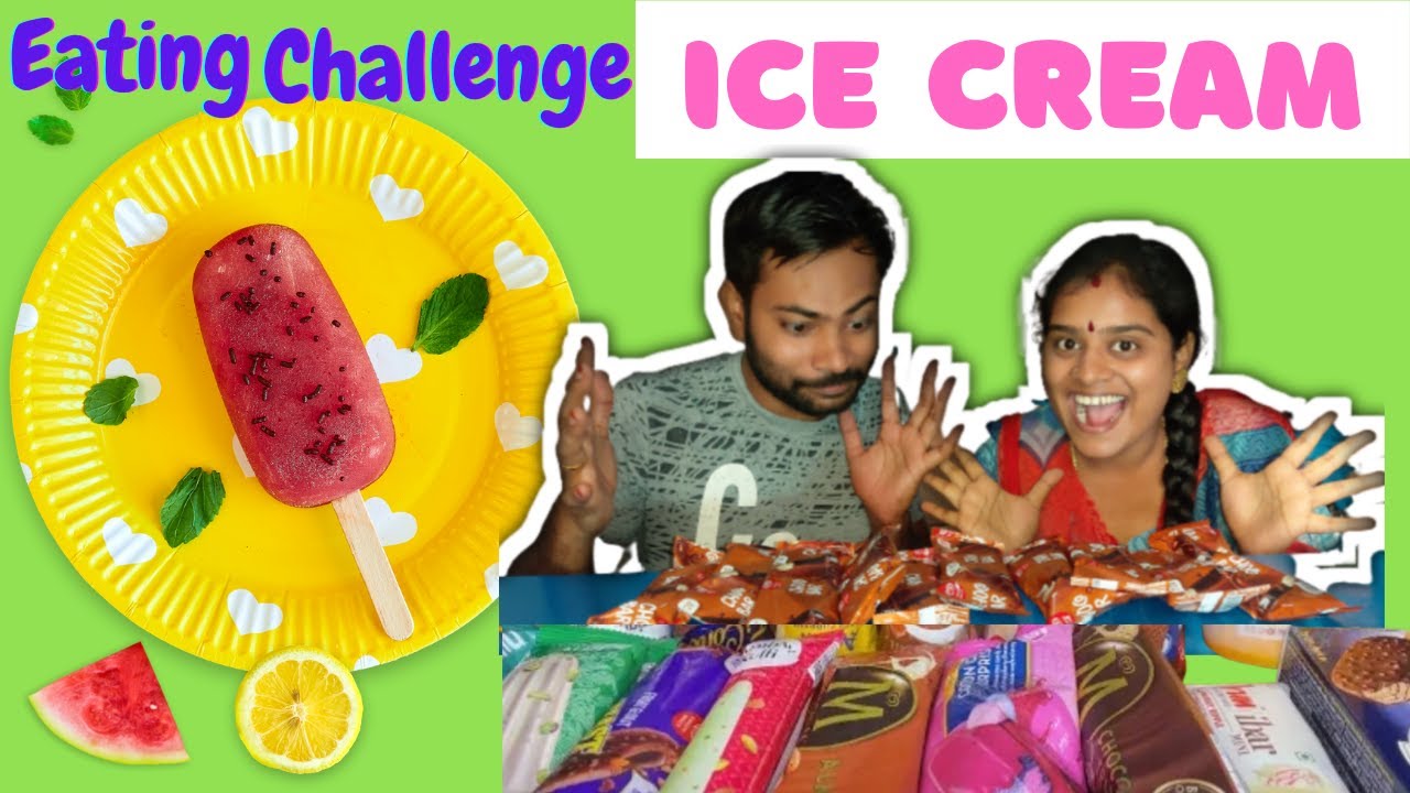 Ice cream eating challenge - YouTube