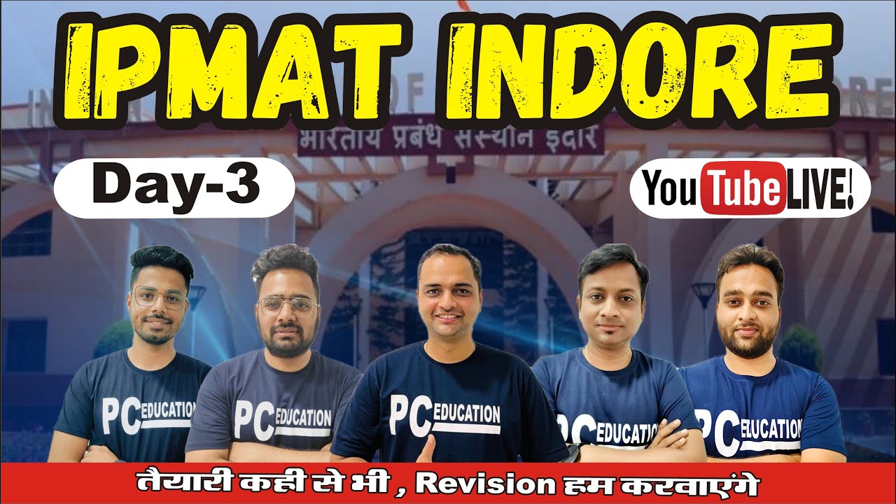 Day 3 - IPMAT INDORE | previous year question papers | Important ...