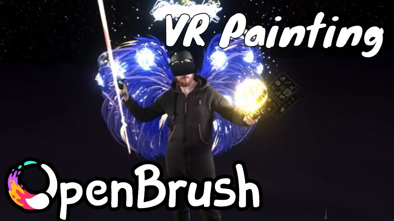 Drawing an Angel in Open Brush - VR Painting - Mixed reality - YouTube
