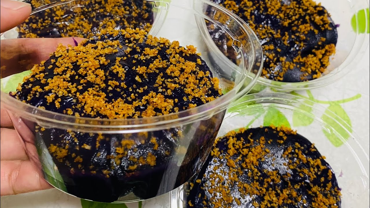 Kalamay ube — is a classic Filipino kakanin (rice cake) - YouTube
