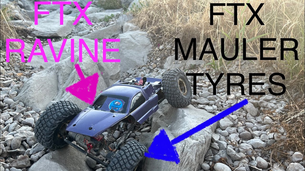 FTX RAVINE testing (FTX MAULER) Massive tyres - YouTube