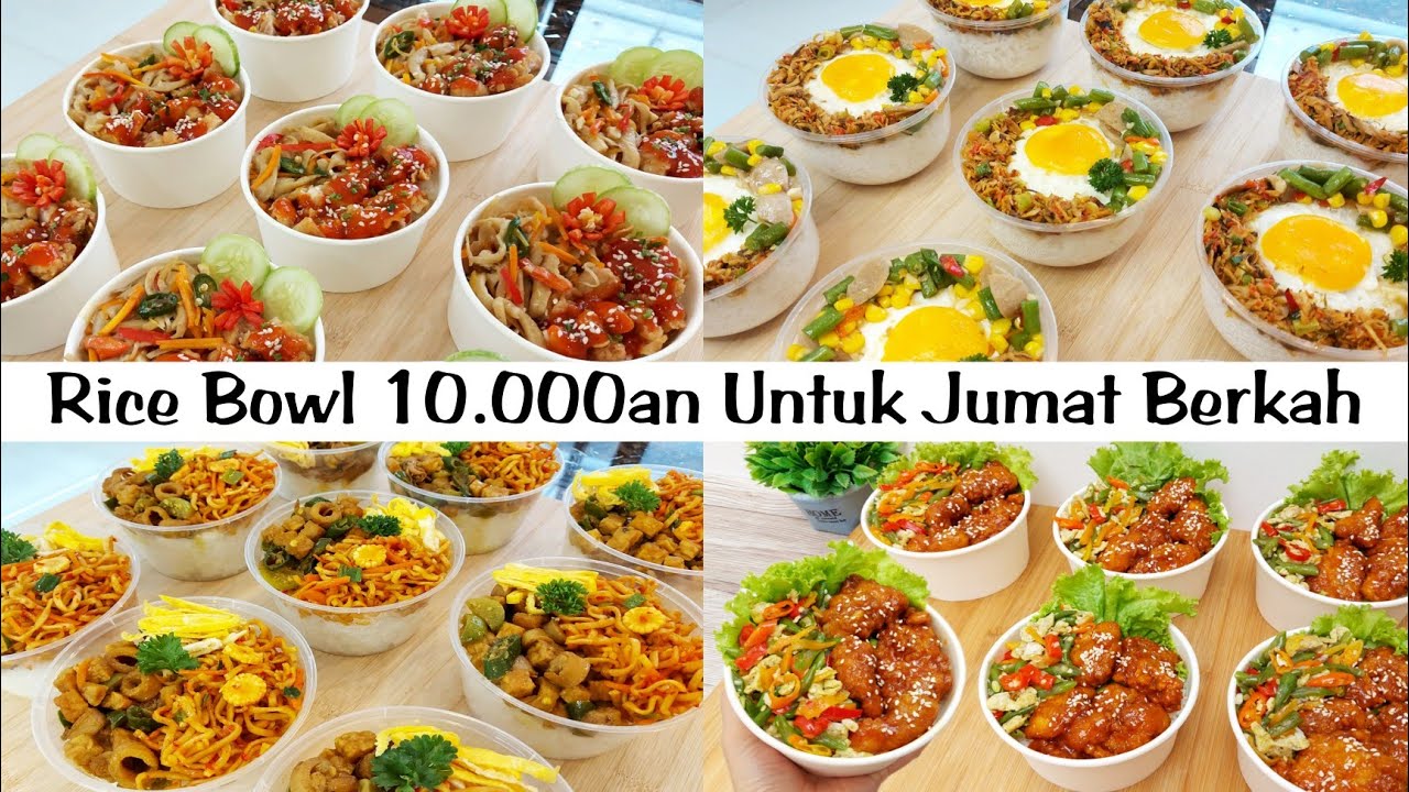 ANEKA RICEBOWL 10RIBUAN UNTUK JUMAT BERKAH... EKONOMIS HASILNYA MEWAH ...