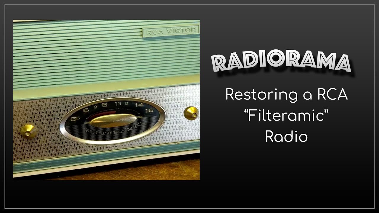 refurbishing a weird RCA "Filteramic" radio - YouTube