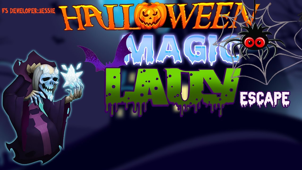 G4K Halloween Magic Lady Escape Game Walkthrough - YouTube