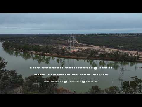 EnergyConnect's Line 4 energised after drones string conductor cabling across the Murray River