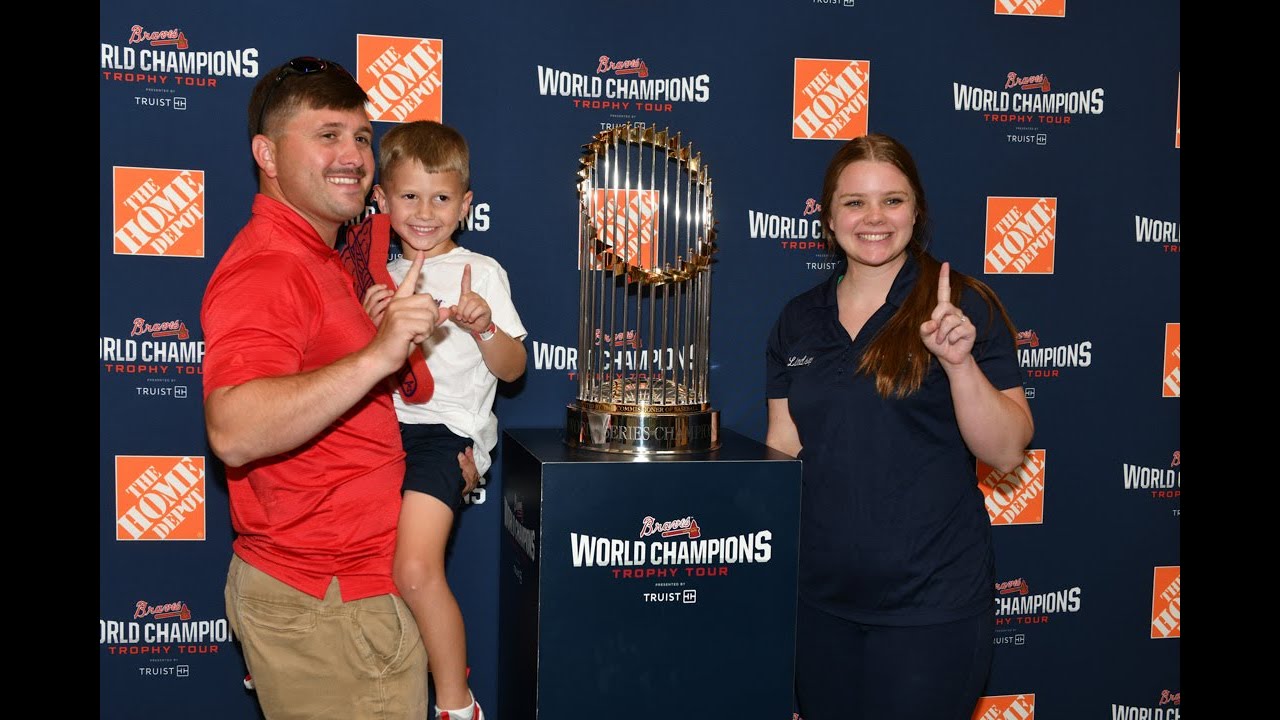 Photos: Spotted at the Atlanta Braves World Champions Trophy Tour stop ...