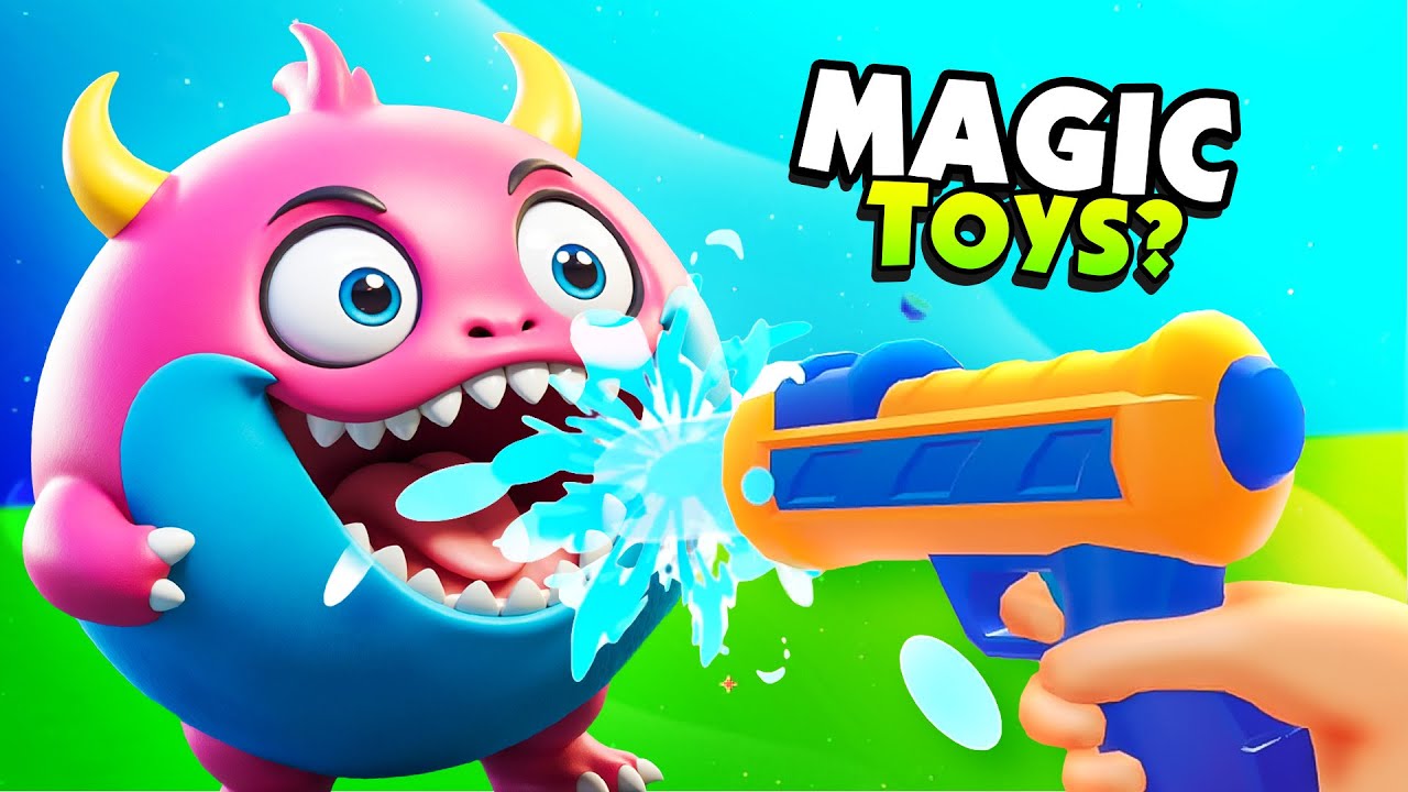 I Used a MAGIC Water Gun on WEIRD Toys! - Toy Master VR - YouTube