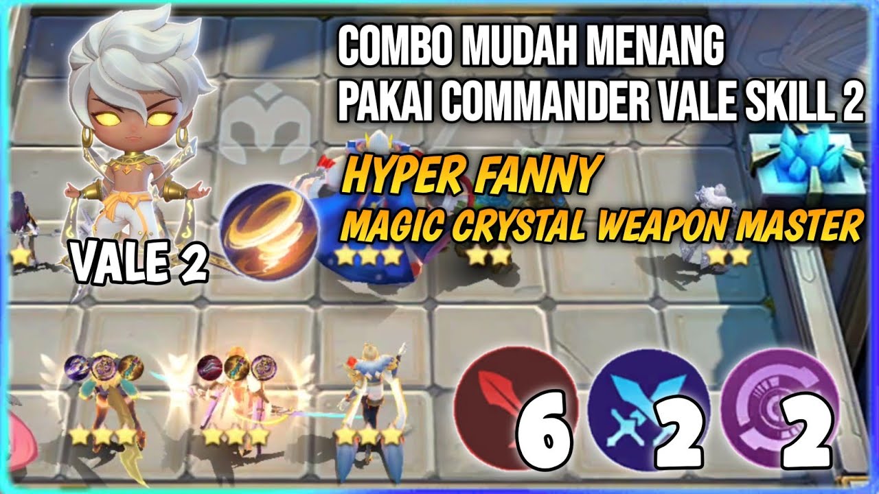 COMBO MUDAH MENANG PAKAI COMMANDER VALE SKILL 2 | HYPER FANNY MC WEAPON ...