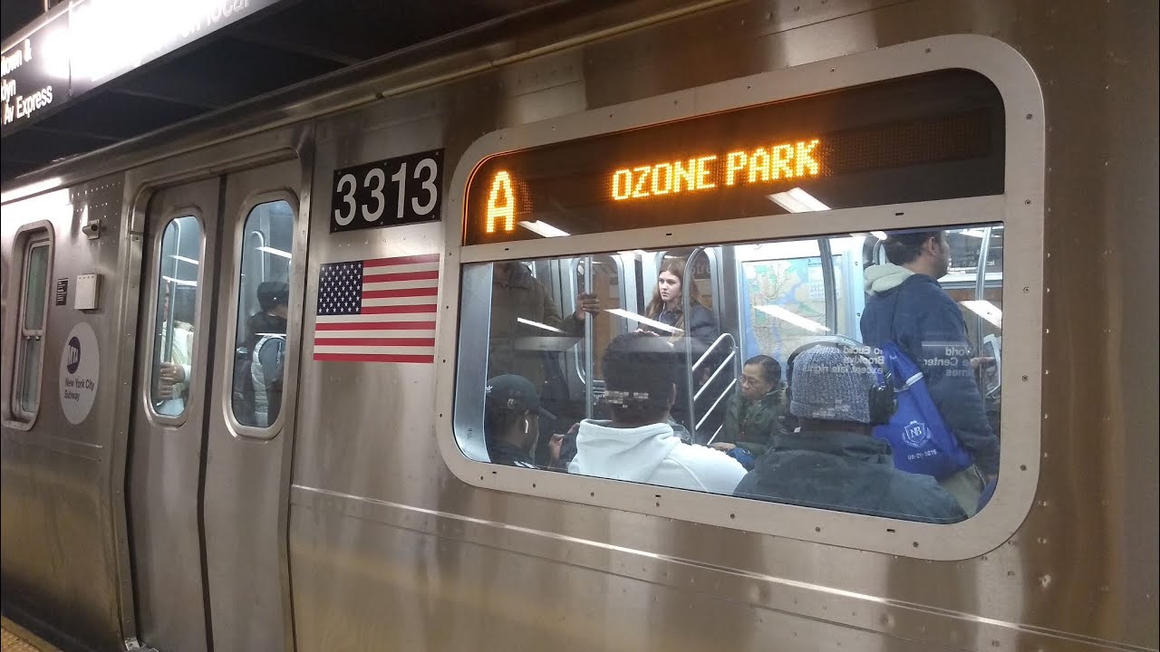 NYC Subway HD 60fps: Bombardier R179 #3308-3317 On the A @14, 175 ...